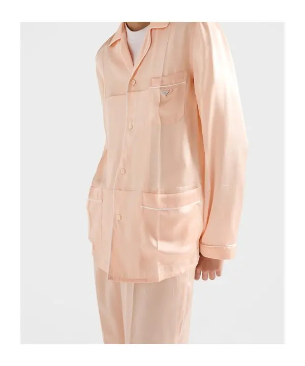 Prada Vintage-look Satin Pajamas