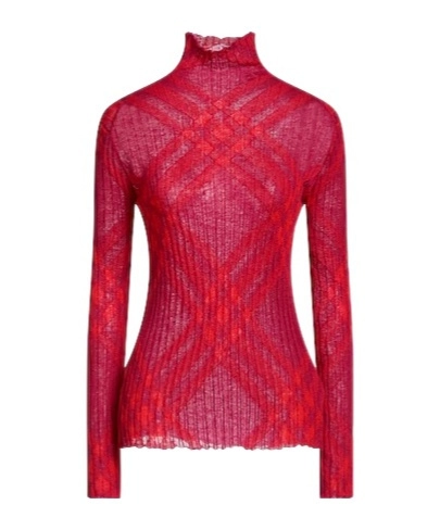 Burberry Geometric Print Turtleneck Sweater