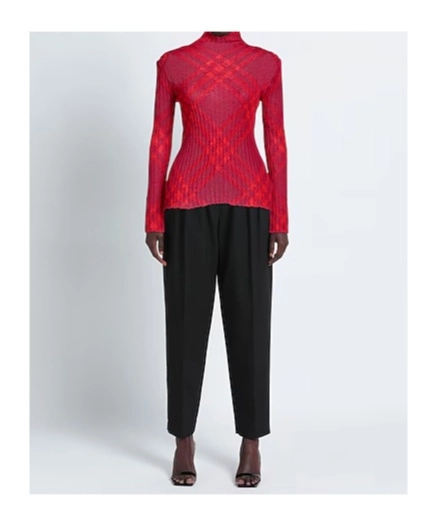 Burberry Geometric Print Turtleneck Sweater