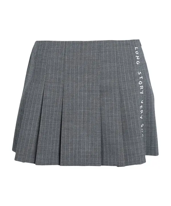 MAXCO. Max&co. Pleated Pinstriped Mini Skirt