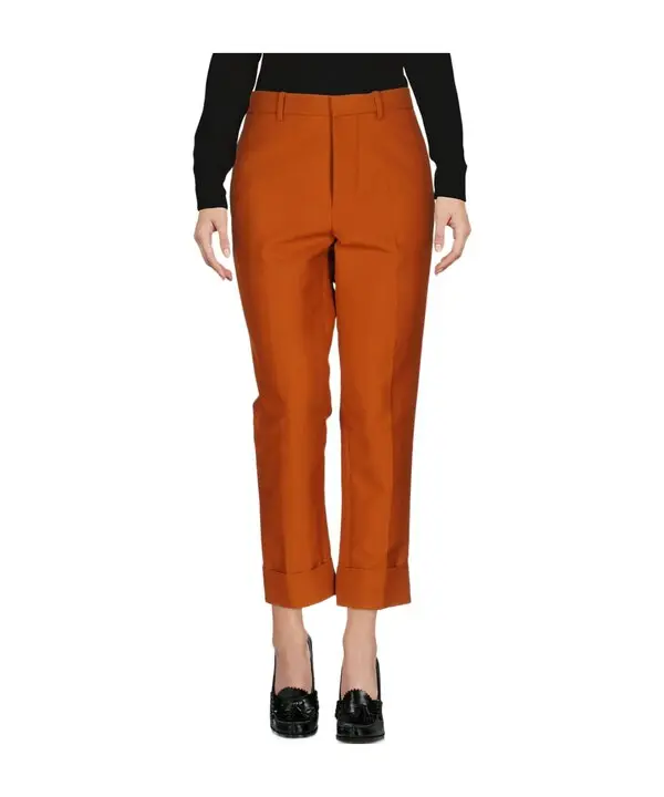 Marni Woven Trousers With Folded Hem