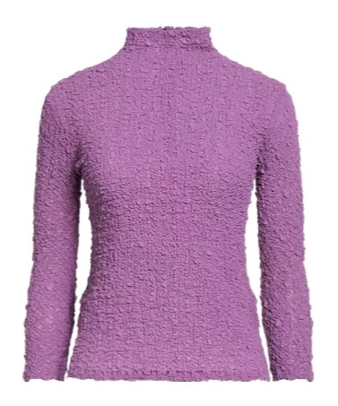 Tory Burch High-neck Blouse With Three-quarter Sleeves
