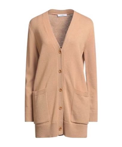 Max Mara Button-down Knitwear With Sequins And Appliqués - Nude