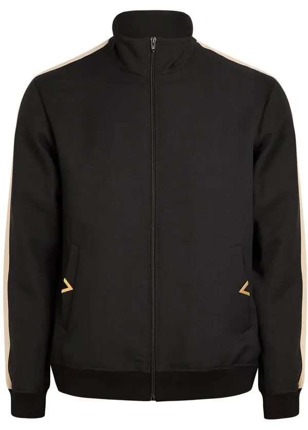Valentino Garavani Jersey-twill Track Jacket With Contrasting Inserts