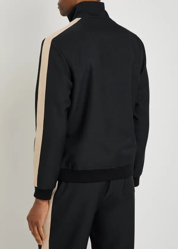 Valentino Garavani Jersey-twill Track Jacket With Contrasting Inserts