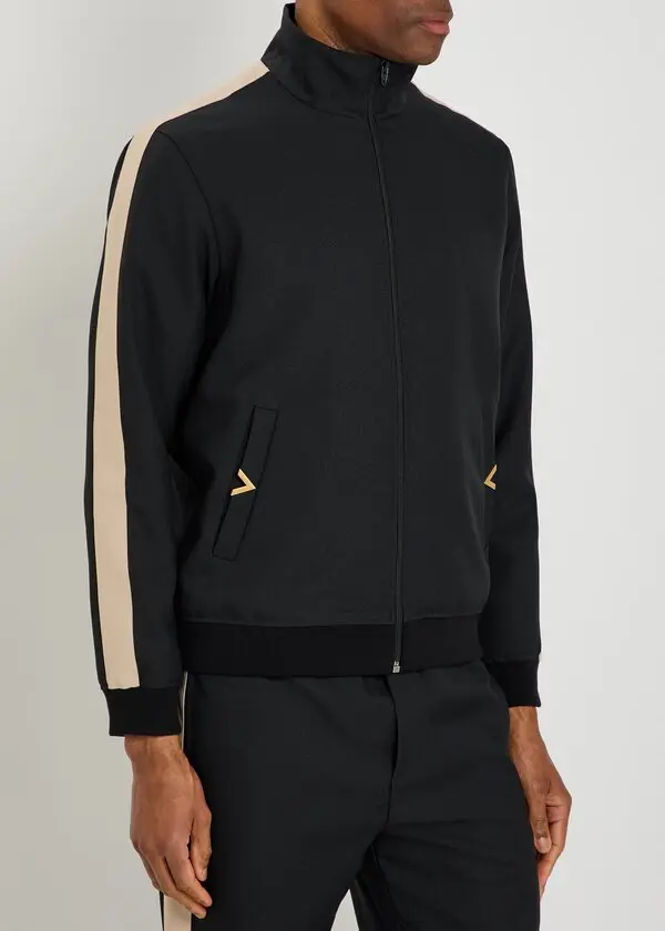 Valentino Garavani Jersey-twill Track Jacket With Contrasting Inserts