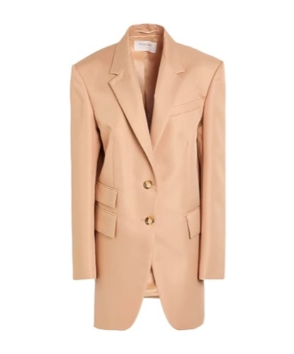 Sportmax Single-breasted Twill Coat