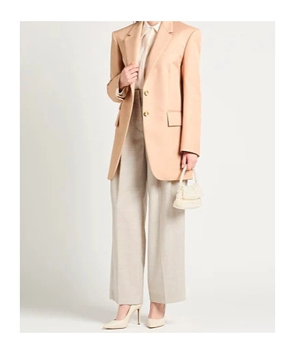 Sportmax Single-breasted Twill Coat