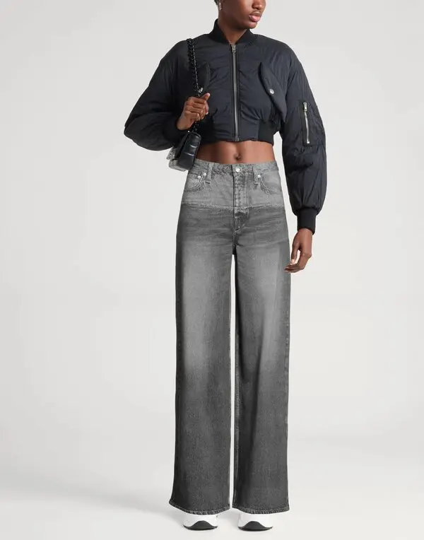 Rag & Bone Solid Color Loose Straight Leg Pants