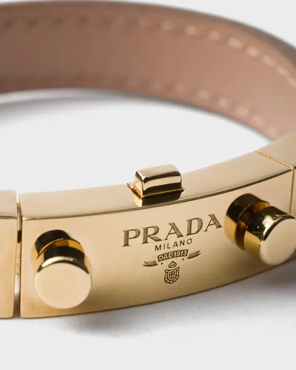 Prada Logo Clasp Bracelet
