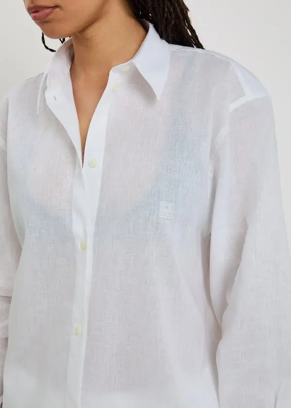 TOTEME Cotton And Linen-blend Shirt