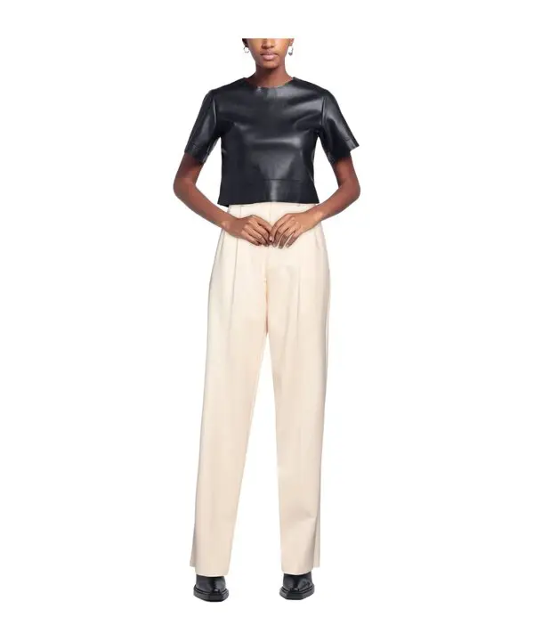 Sportmax High-waisted Straight-leg Pants