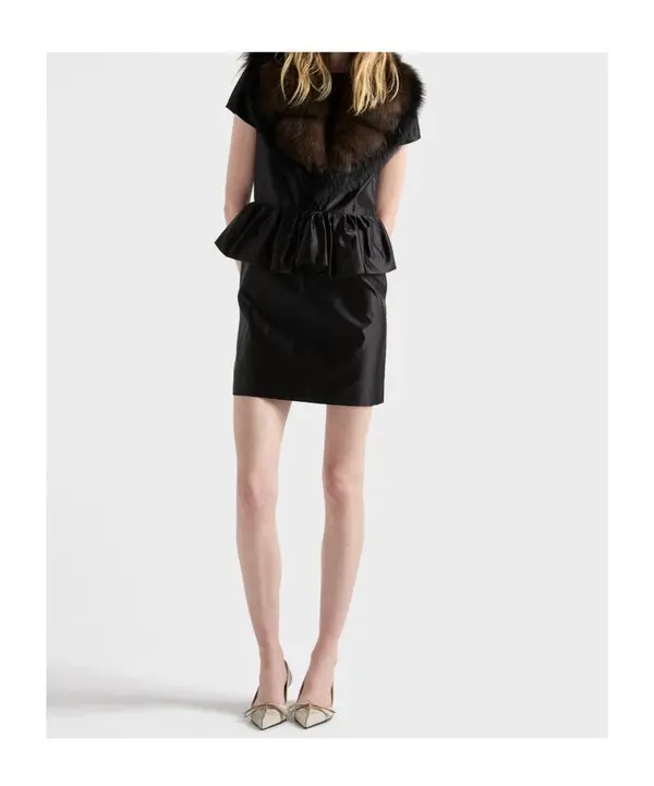 Prada Duchesse Silk Mini-dress
