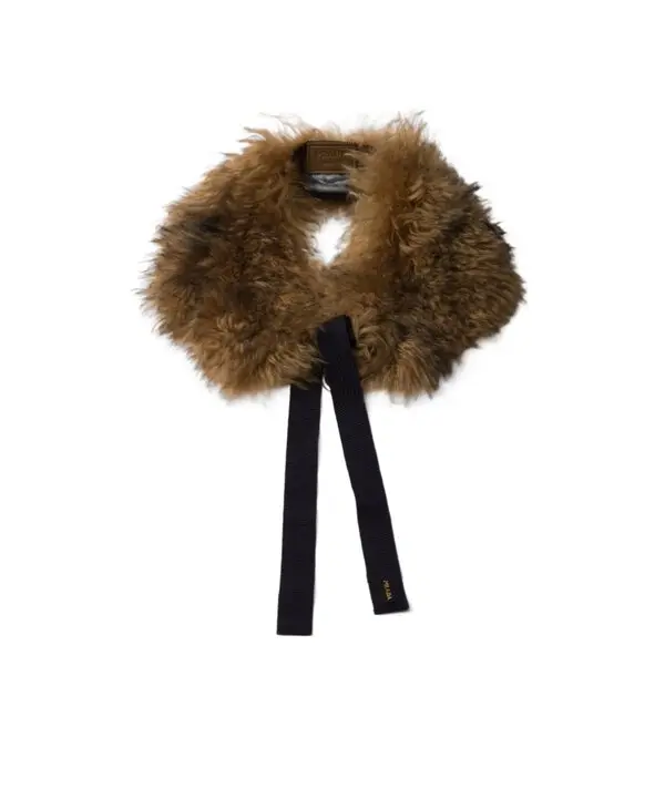 Prada Shearling Collar - Brown