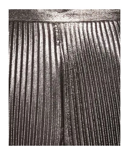 Max Mara High-waisted Pleated Metallic Wide-leg Pants