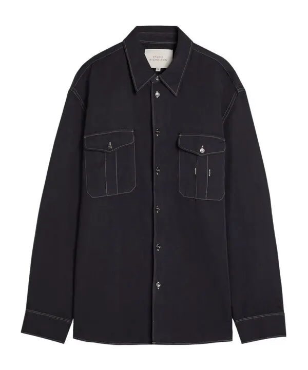 Studio Nicholson Louro Cotton And Linen-blend Shirt