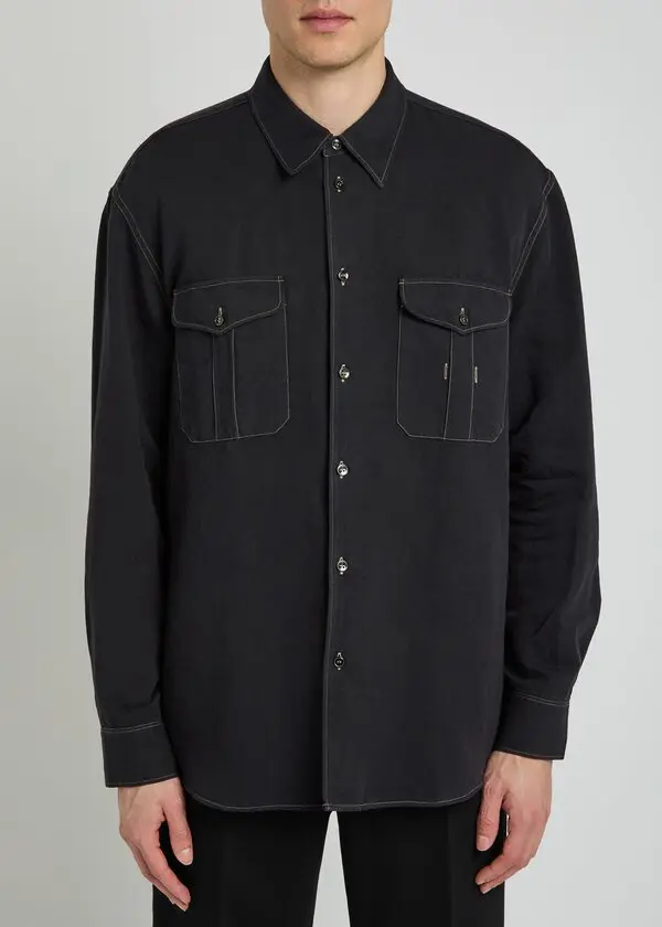Studio Nicholson Louro Cotton And Linen-blend Shirt