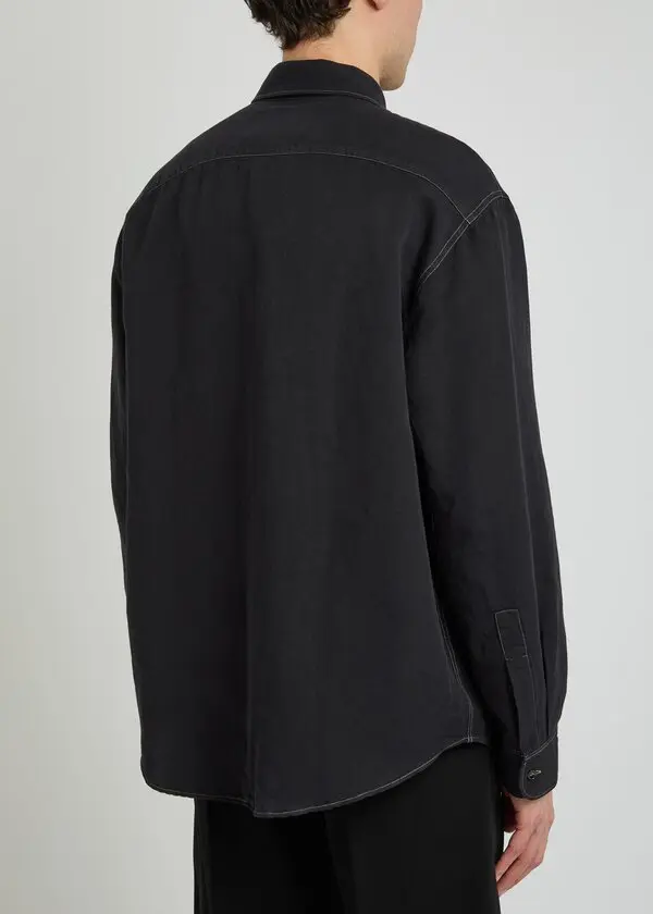 Studio Nicholson Louro Cotton And Linen-blend Shirt