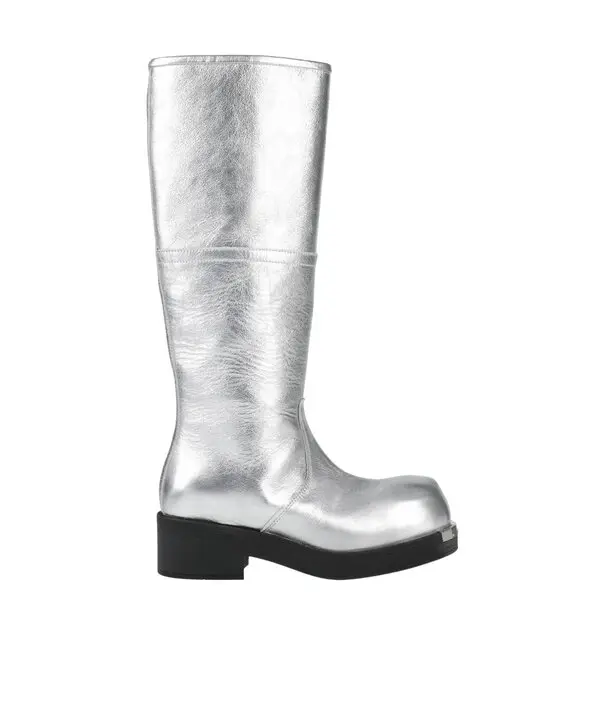 MAISON MARGIELA Knee-high Leather Boots - White