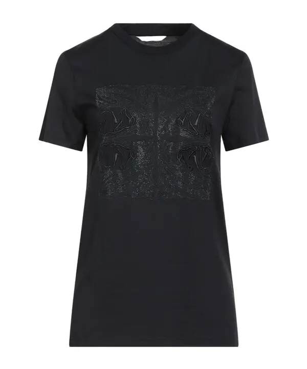 Max Mara Logo Crew Neck T-shirt - Black