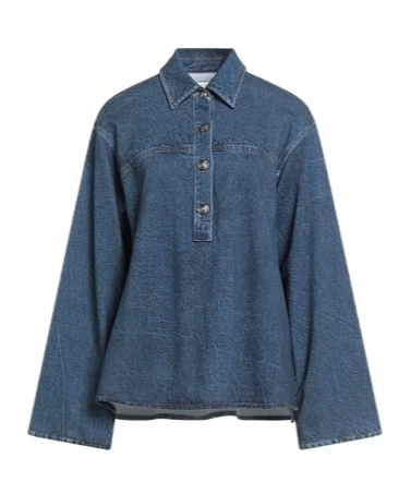 Rag & Bone Solid-colored Long-sleeved Denim Top