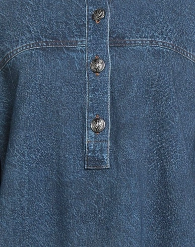 Rag & Bone Solid-colored Long-sleeved Denim Top