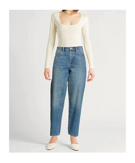 Tory Burch High-waisted Tapered Leg Jeans