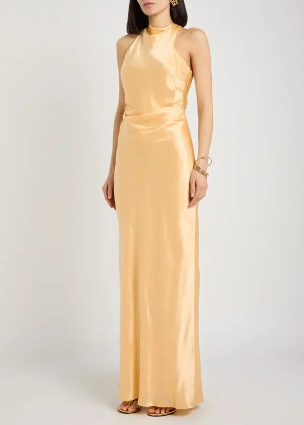 REFORMATION Silk Maxi Dress