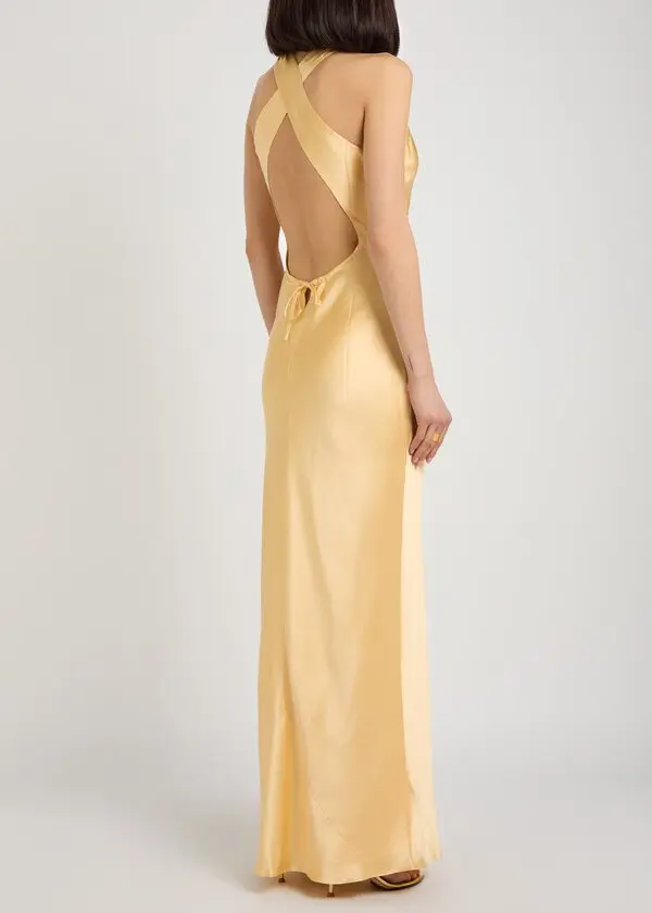 REFORMATION Silk Maxi Dress