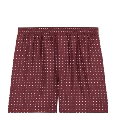 Saint Laurent Polka Dot Wide Leg Shorts - Bordeaux