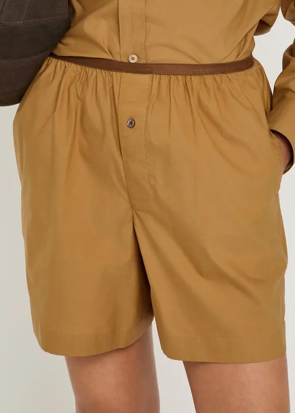 LEMAIRE Cotton-silk Blend Shorts