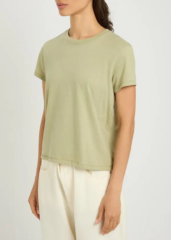 FRAME Ribbed Crew Neck T-shirt