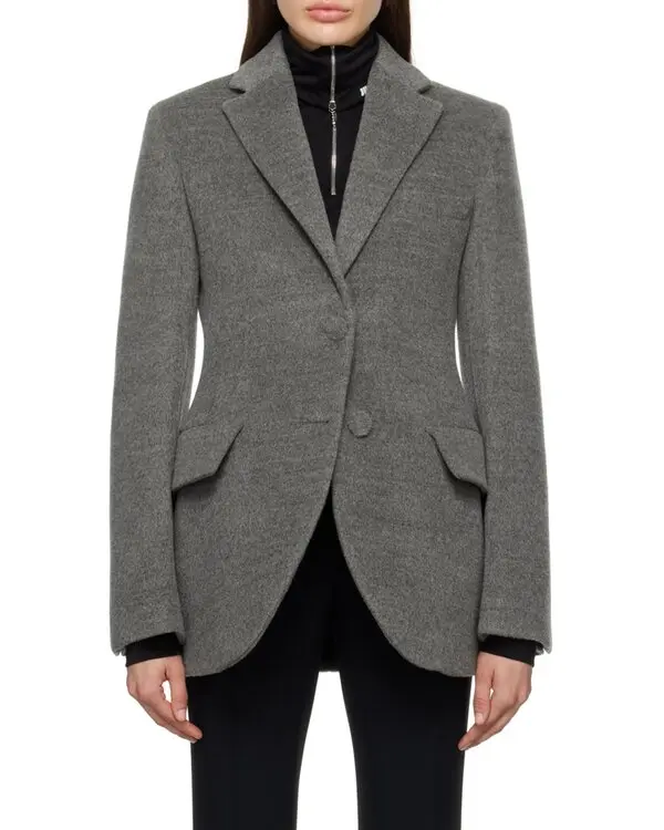 JIL SANDER Long-sleeved Knitted Top With Half-zip - Black