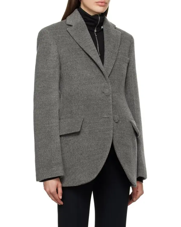 JIL SANDER Long-sleeved Knitted Top With Half-zip - Black
