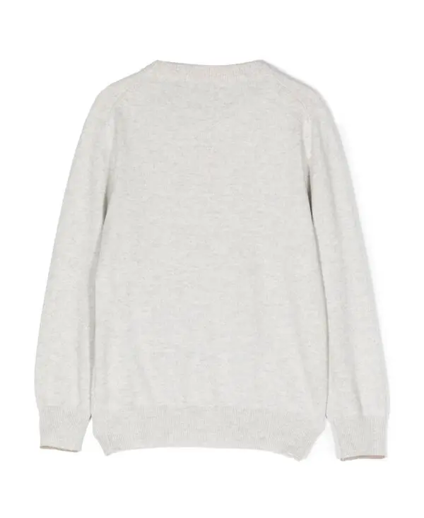 Brunello Cucinelli Cashmere Jumper With Logo Embroidery