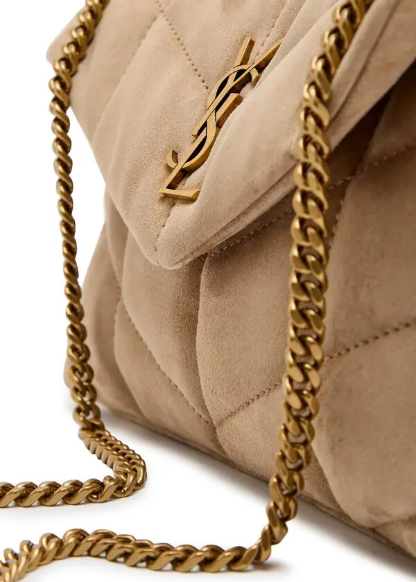 Saint Laurent Suede Crossbody Bag