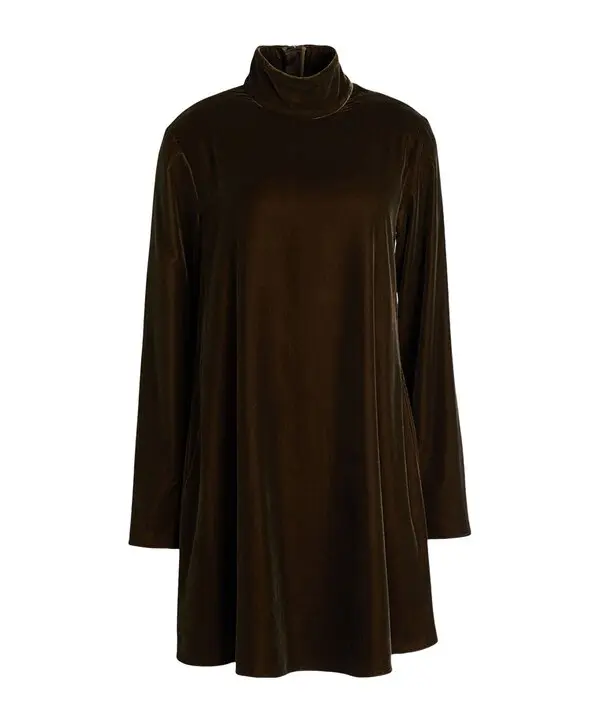 MAXCO. Max&co. Velvet Turtleneck Long Sleeve Dress