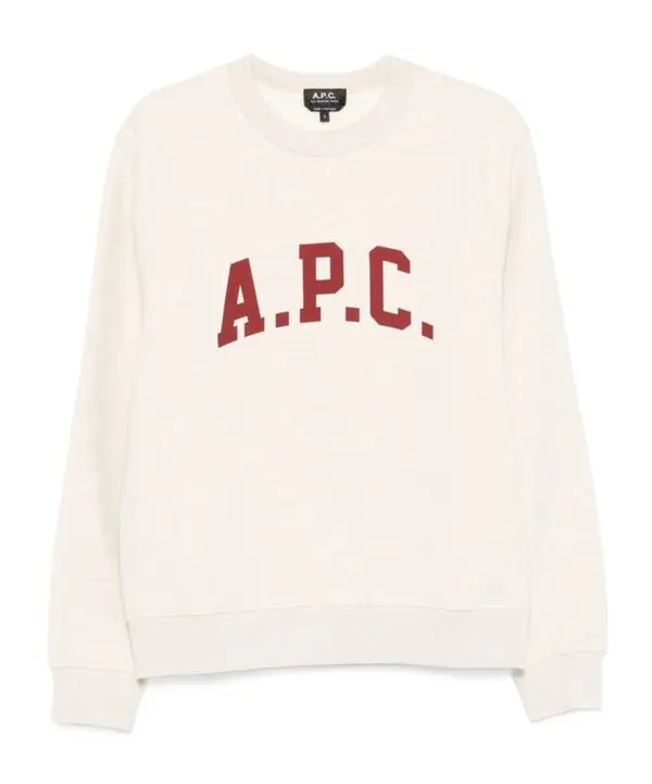 A.p.c. Logo Printed Crewneck Sweatshirt