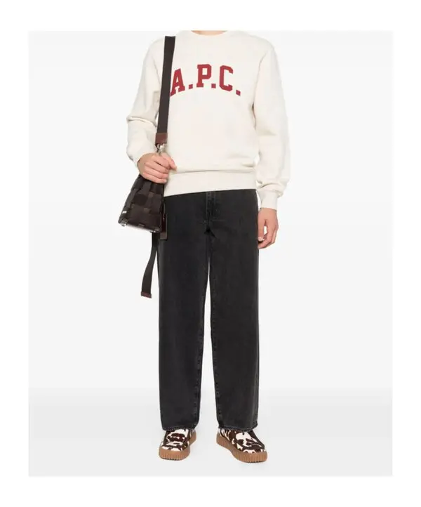 A.p.c. Logo Printed Crewneck Sweatshirt