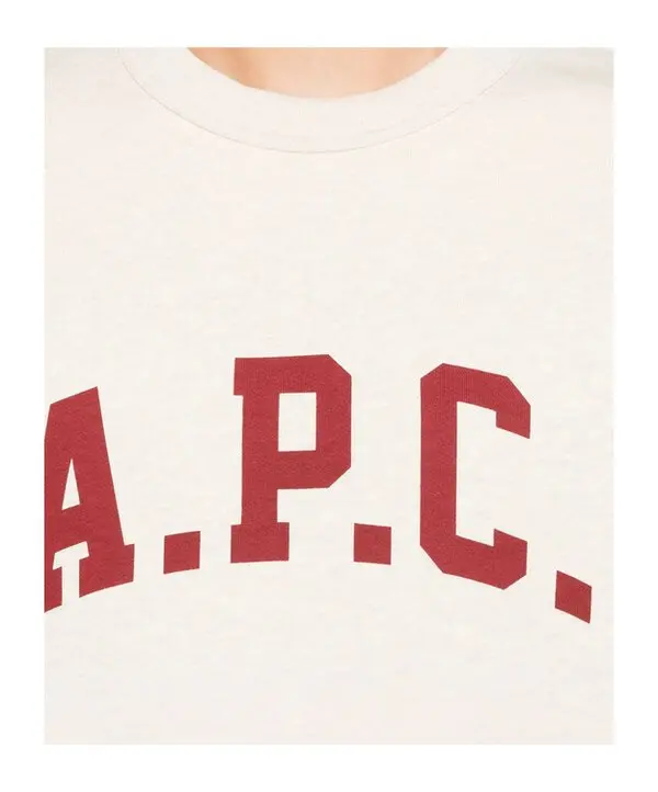 A.p.c. Logo Printed Crewneck Sweatshirt