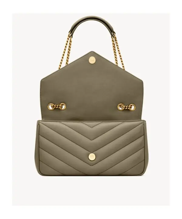 Saint Laurent Loulou Medium Quilted Lambskin Shoulder Bag