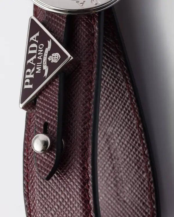 Prada Saffiano Leather Keychain
