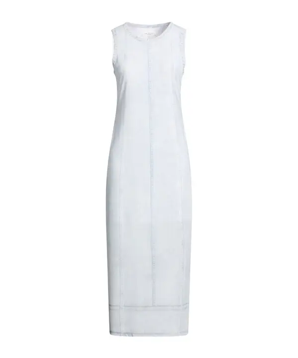 Rag & Bone Sleek Denim-effect Tulle Bodycon Maxi Dress