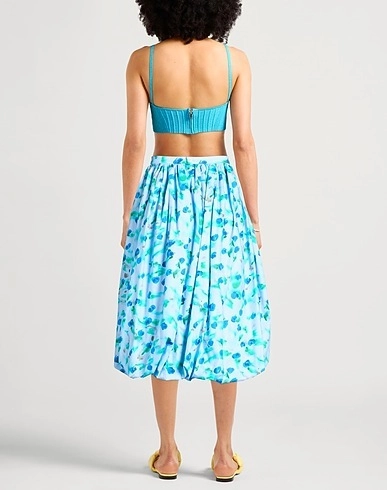 Marni Floral Print Balloon Skirt