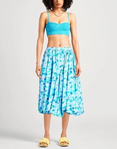 Marni Floral Print Balloon Skirt