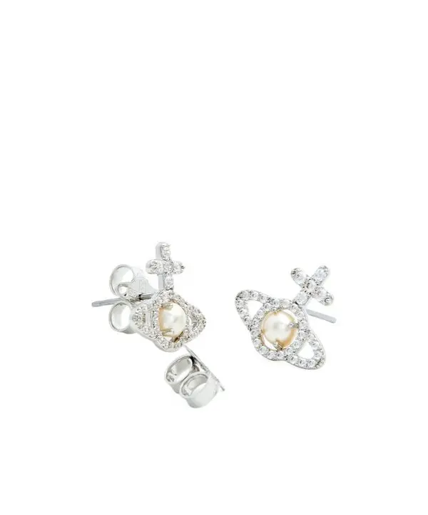 VIVIENNE WESTWOOD Olympia Embellished Orb Stud Earrings