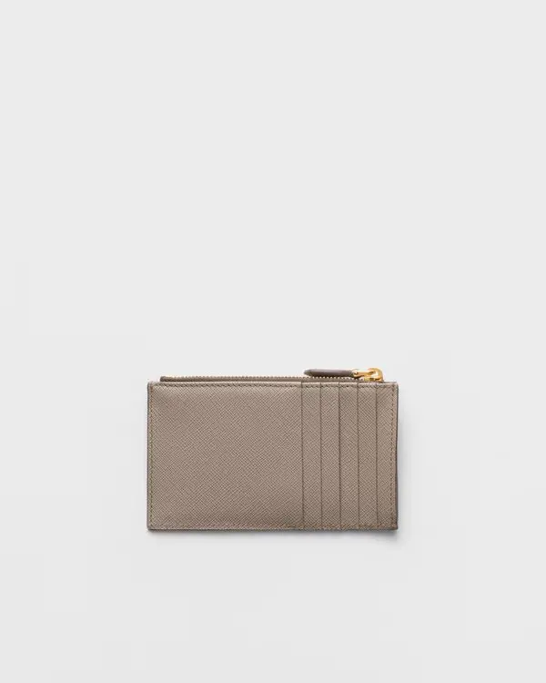 Prada Triangle-logo Zip Card Holder