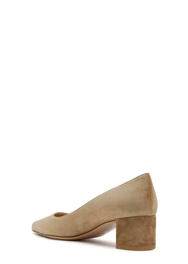GIANVITO ROSSI Pointed-toe Block Heel Shoes