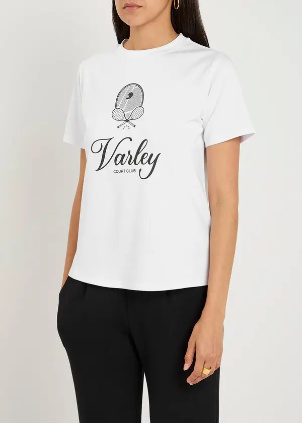 Varley Front Printed Cotton T-shirt
