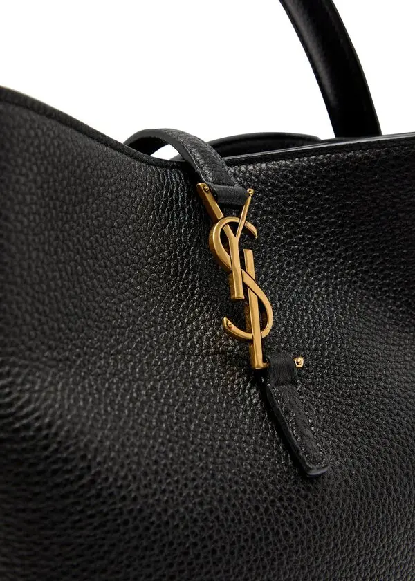 Saint Laurent Grain Leather Bucket Bag